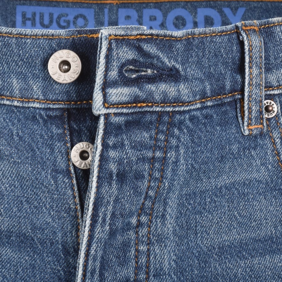 HUGO Blue Brody Tapered Jeans Medium Blue | Mainline Menswear